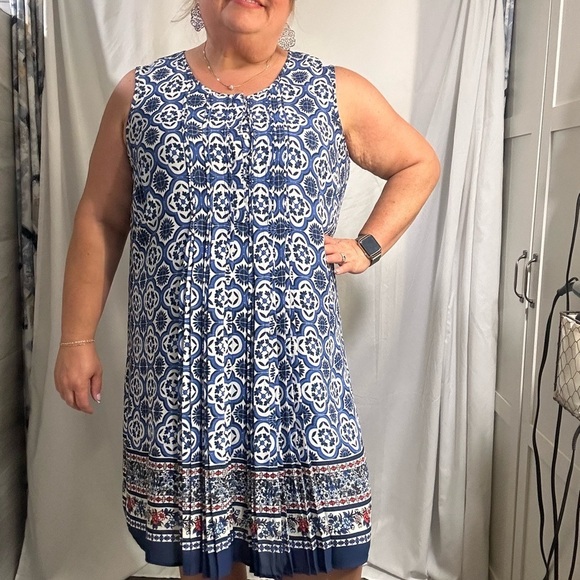 DR2 | Dresses | Dr2 Blue And White Casual Sundress | Poshmark